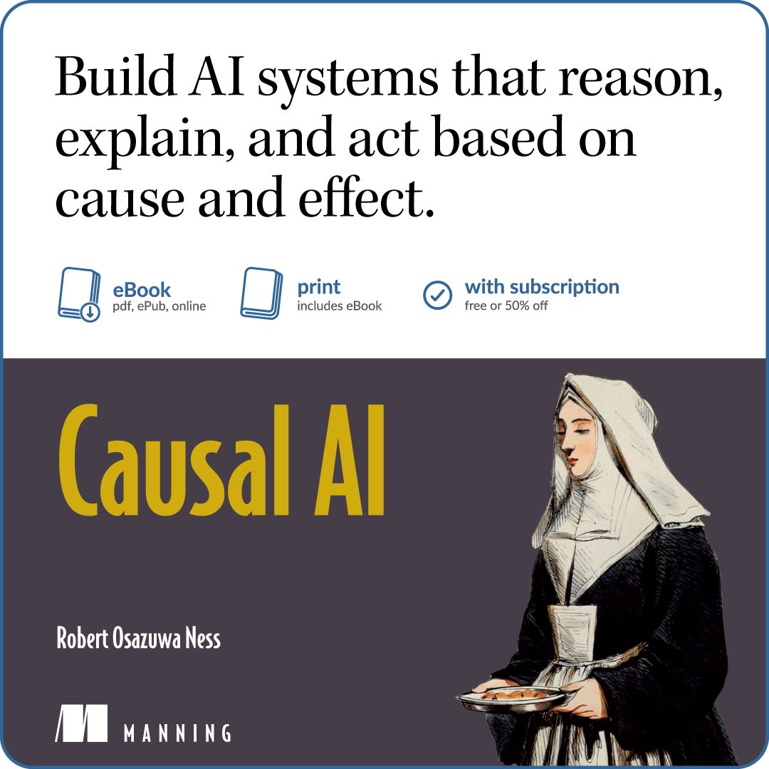 #causalai #machinelearning #ai | Manning Publications Co. #causalai #machinelearning #ai | Manning Publications Co.