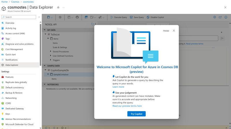 Bojan Vrhovnik on LinkedIn: How to Write NoSQL Queries with Copilot for ... Bojan Vrhovnik on LinkedIn: How to Write NoSQL Queries with Copilot for ...