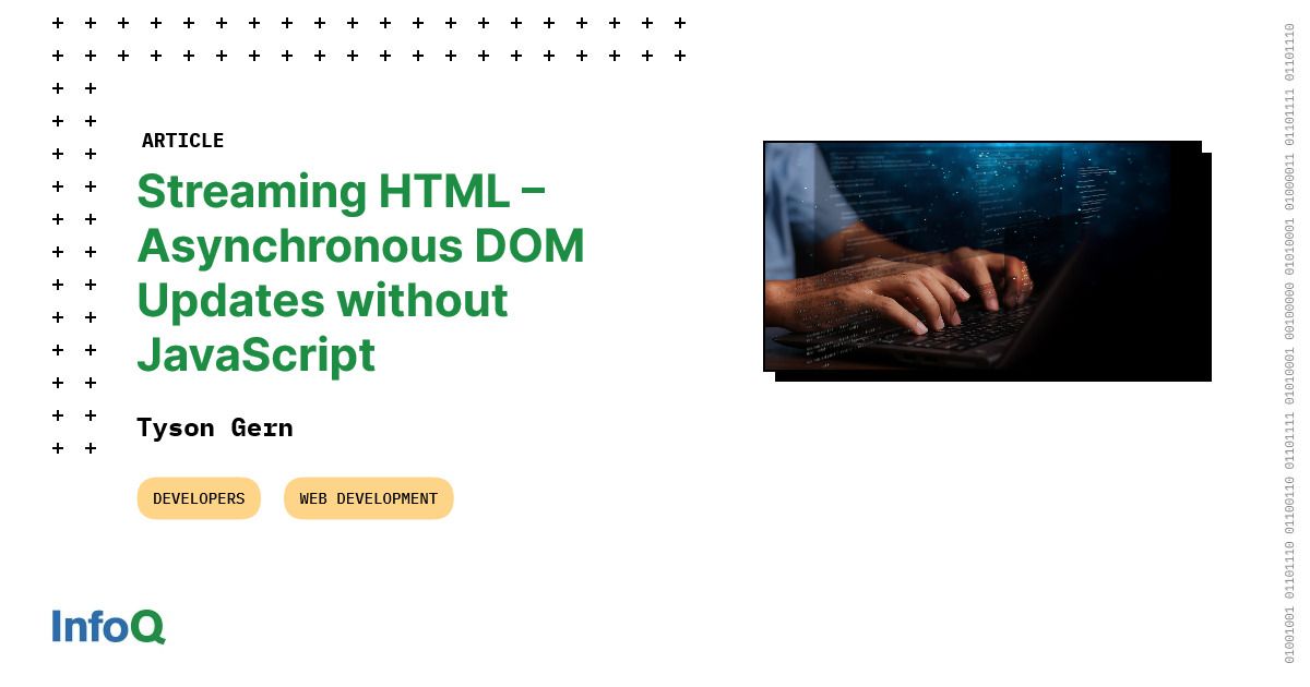StreamingHTML for WebApps: A Guide | InfoQ posted on the topic | LinkedIn StreamingHTML for WebApps: A Guide | InfoQ posted on the topic | LinkedIn
