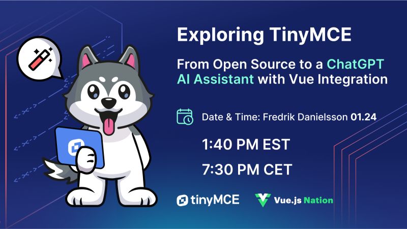 TinyMCE on LinkedIn: #tinymce #vuejs #vuejsnation #chatgpt #aiassistant ... TinyMCE on LinkedIn: #tinymce #vuejs #vuejsnation #chatgpt #aiassistant ...