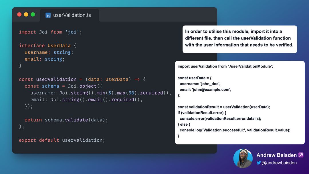 💻 Andrew Baisden on LinkedIn: When building apps it's good practice to ... 💻 Andrew Baisden on LinkedIn: When building apps it's good practice to ...