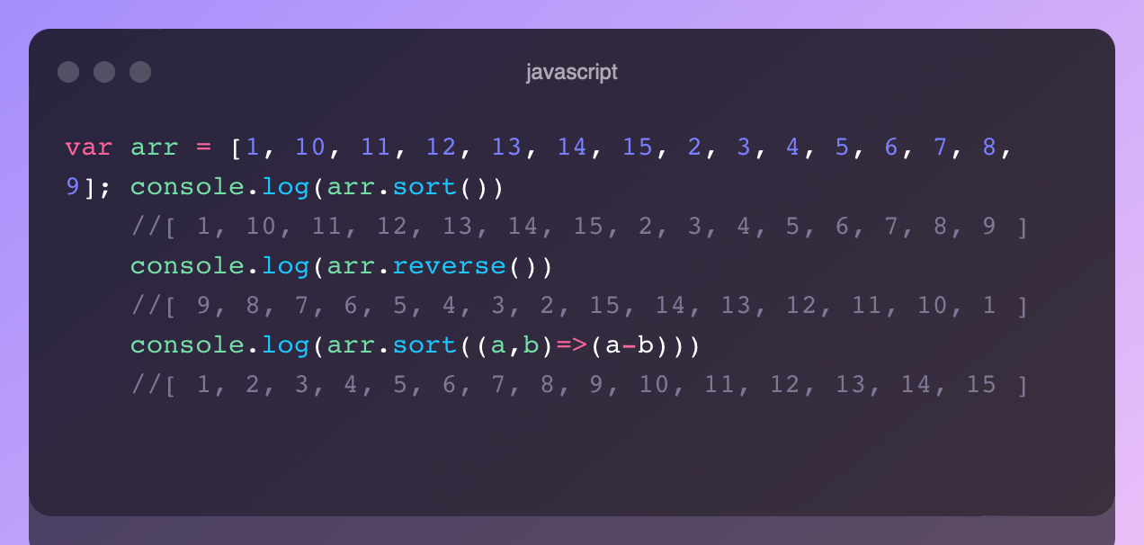 Sorting Numbers || javascript Sorting Numbers || javascript