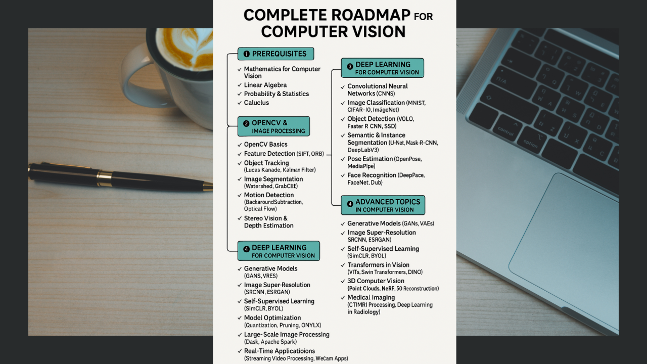 Computer Vision Roadmap with Tutorials Computer Vision Roadmap with Tutorials