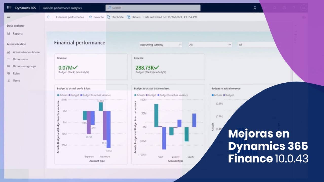 ¡Descubre las Nuevas Mejoras en Dynamics 365 Finance 10.0.43! ¡Descubre las Nuevas Mejoras en Dynamics 365 Finance 10.0.43!
