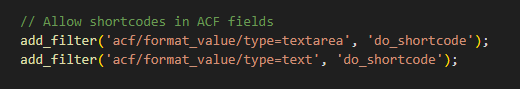 Insert ACF field into shortcode Insert ACF field into shortcode