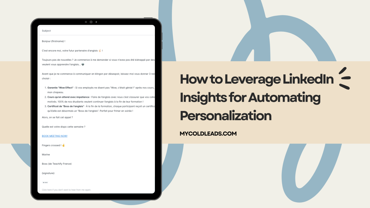 How to Leverage LinkedIn Insights for Automating Personalization How to Leverage LinkedIn Insights for Automating Personalization