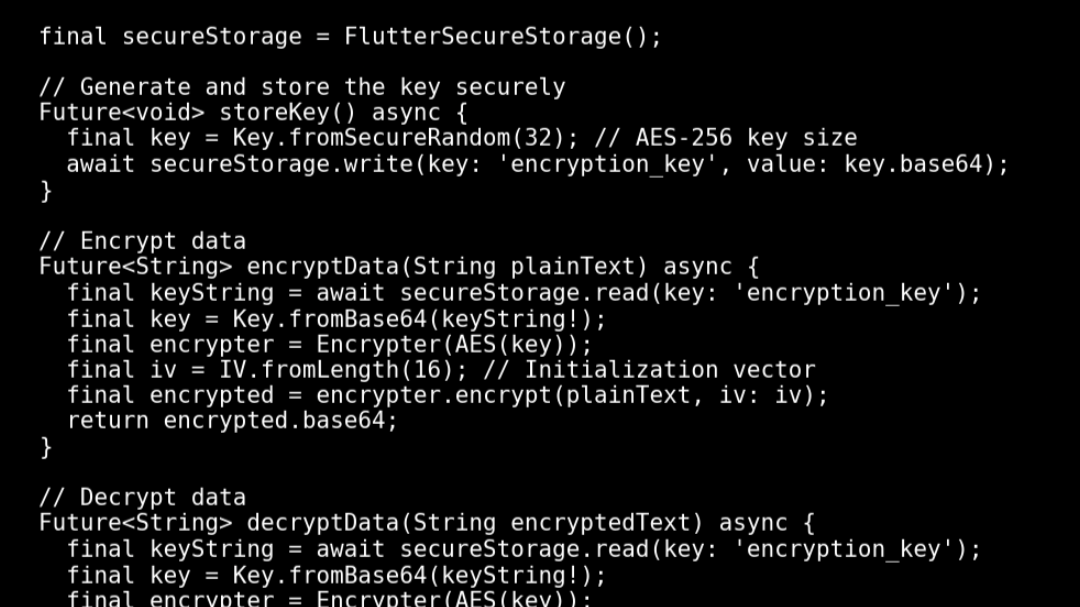 Enhancing App Security with Data Encryption in Flutter Enhancing App Security with Data Encryption in Flutter