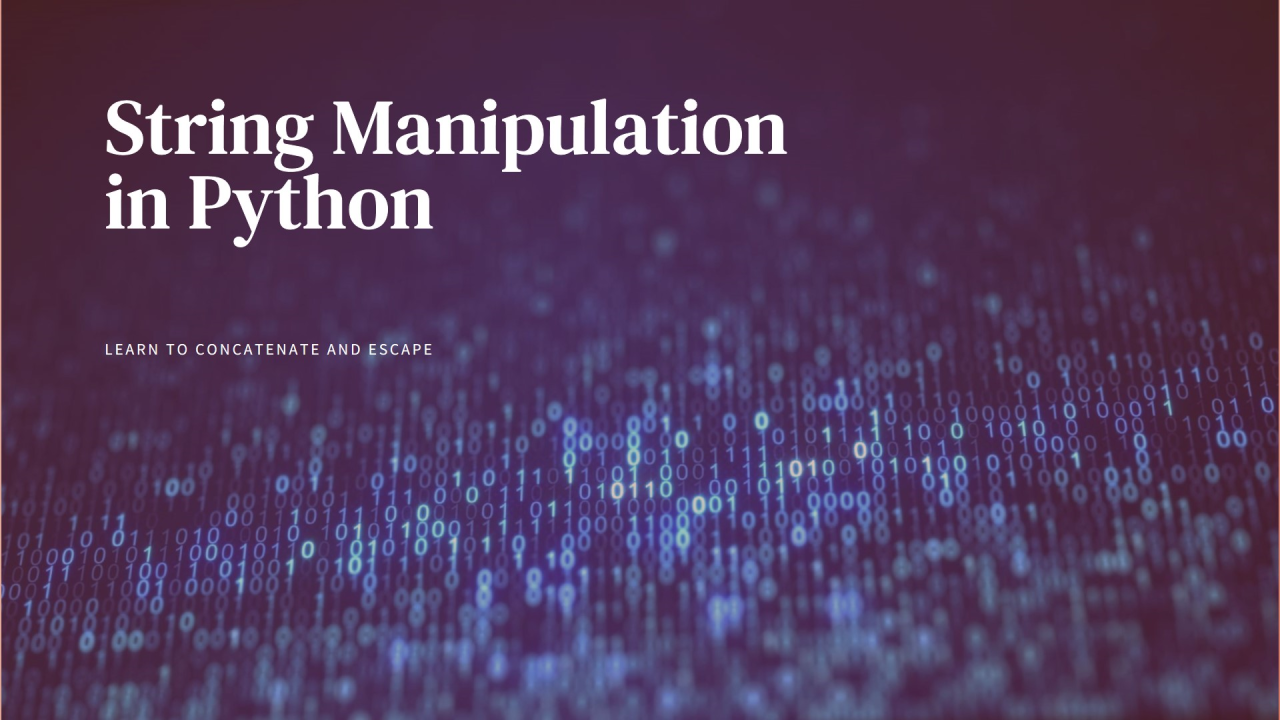 Day1: String Manipulation in Python: String Concatenation and New Line ... Day1: String Manipulation in Python: String Concatenation and New Line ...