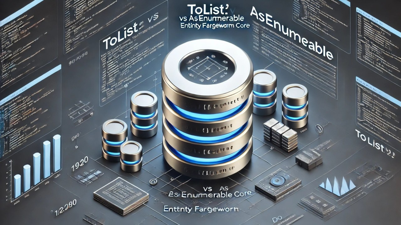 📌 ToList() vs AsEnumerable() in Entity Framework Core: Which One to Use? 🚀 📌 ToList() vs AsEnumerable() in Entity Framework Core: Which One to Use? 🚀