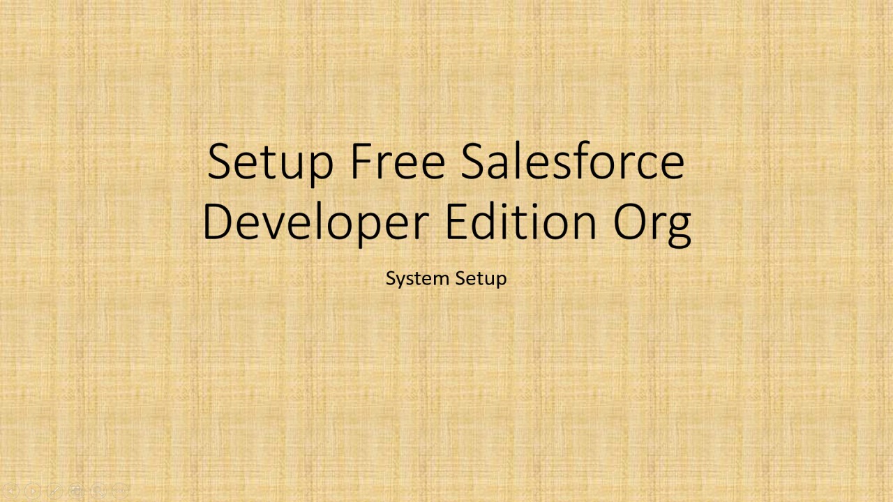 vGuide: How to Setup Free Salesforce Developer Edition Org vGuide: How to Setup Free Salesforce Developer Edition Org