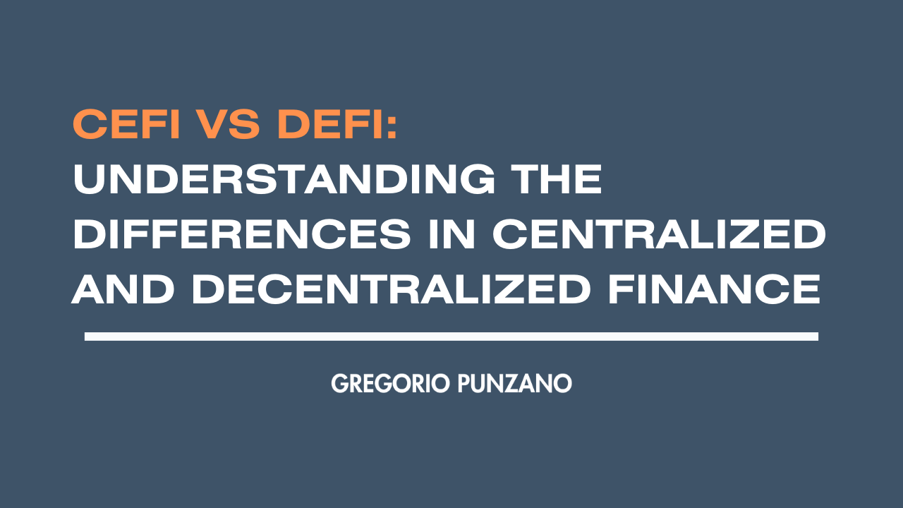 CeFi vs DeFi: Understanding the Differences in Centralized and ... CeFi vs DeFi: Understanding the Differences in Centralized and ...