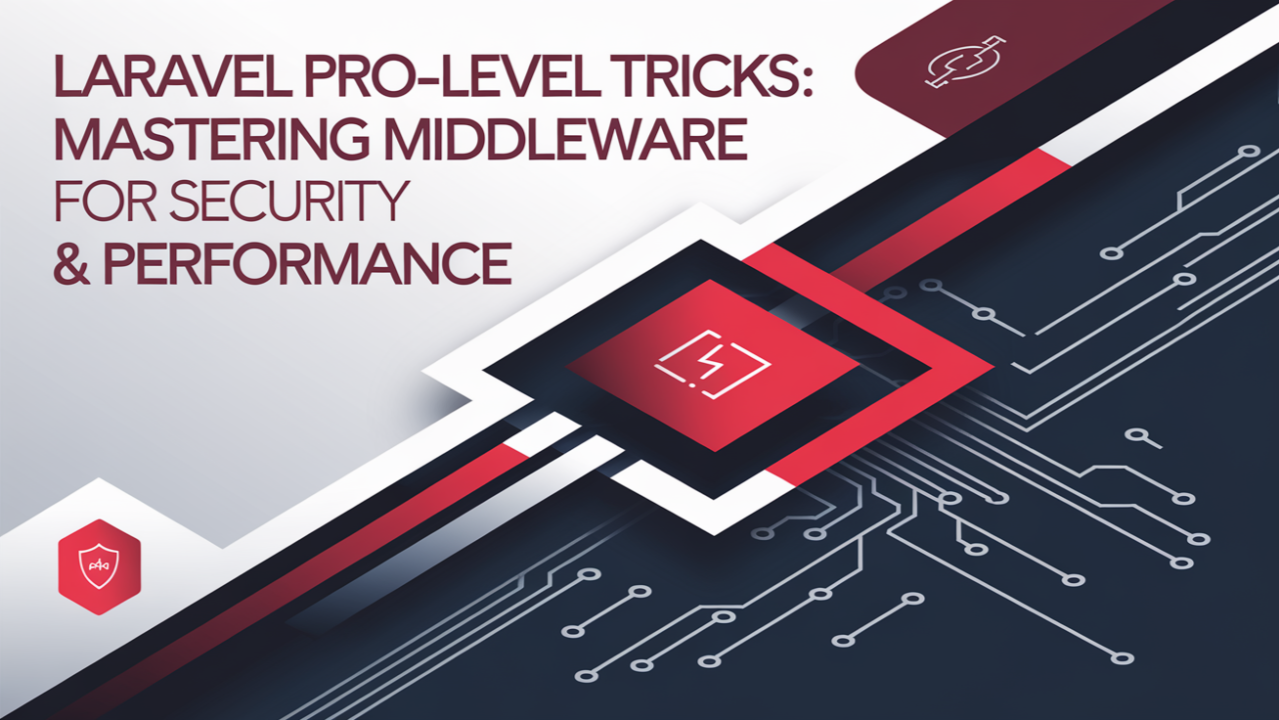 🚀 Laravel Pro-Level Tips: Mastering Middleware for Security & Performance 🚀 Laravel Pro-Level Tips: Mastering Middleware for Security & Performance