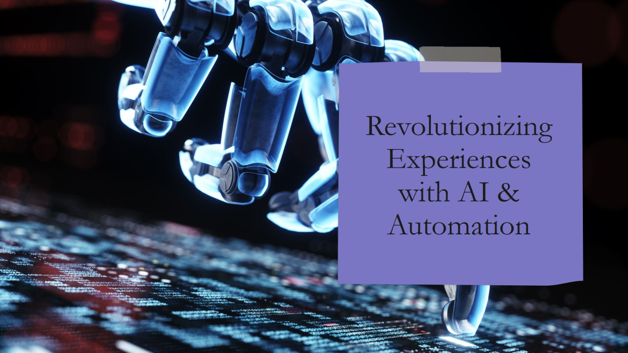 Harnessing AI & Automation to Transform Experiences Harnessing AI & Automation to Transform Experiences