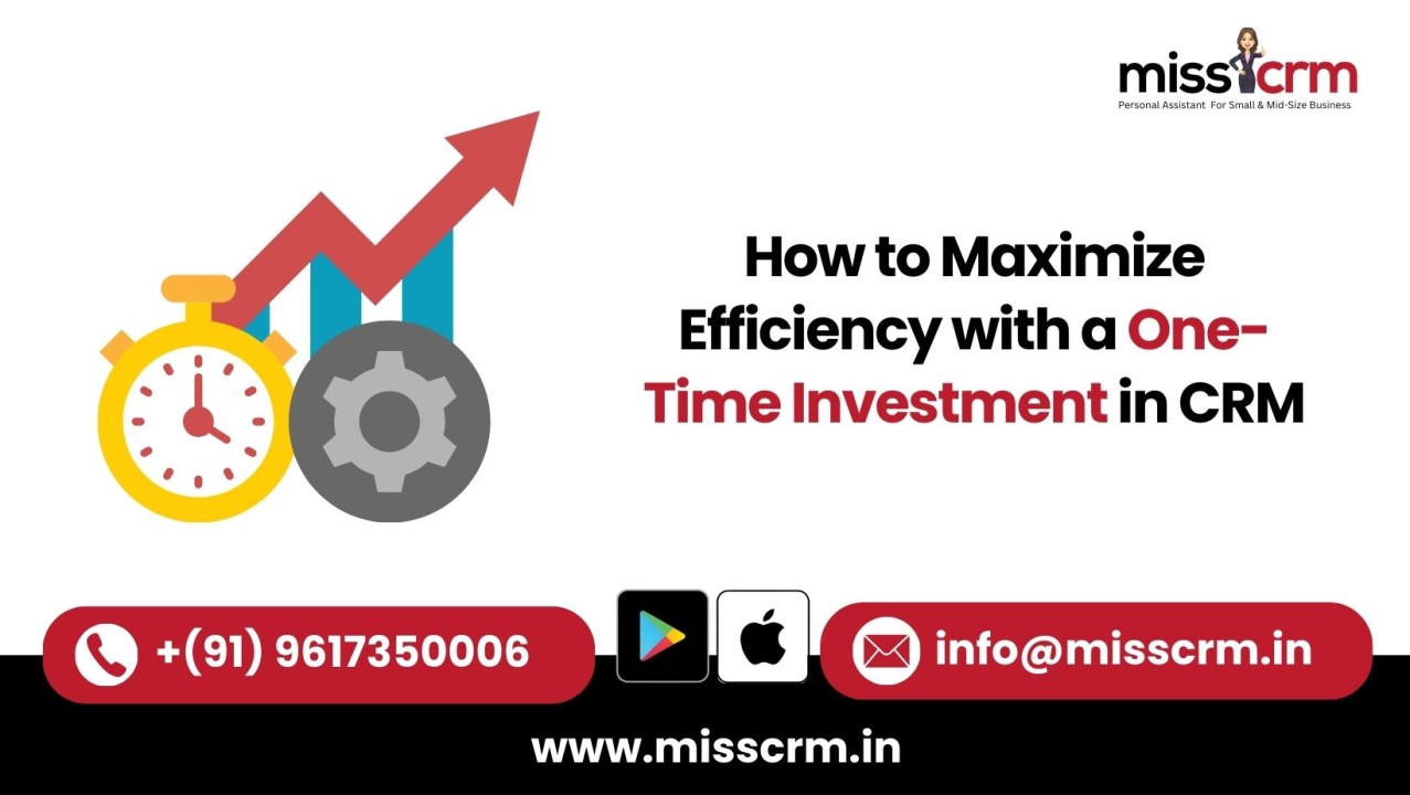 How to Maximize Efficiency with a One-Time Investment in CRM How to Maximize Efficiency with a One-Time Investment in CRM