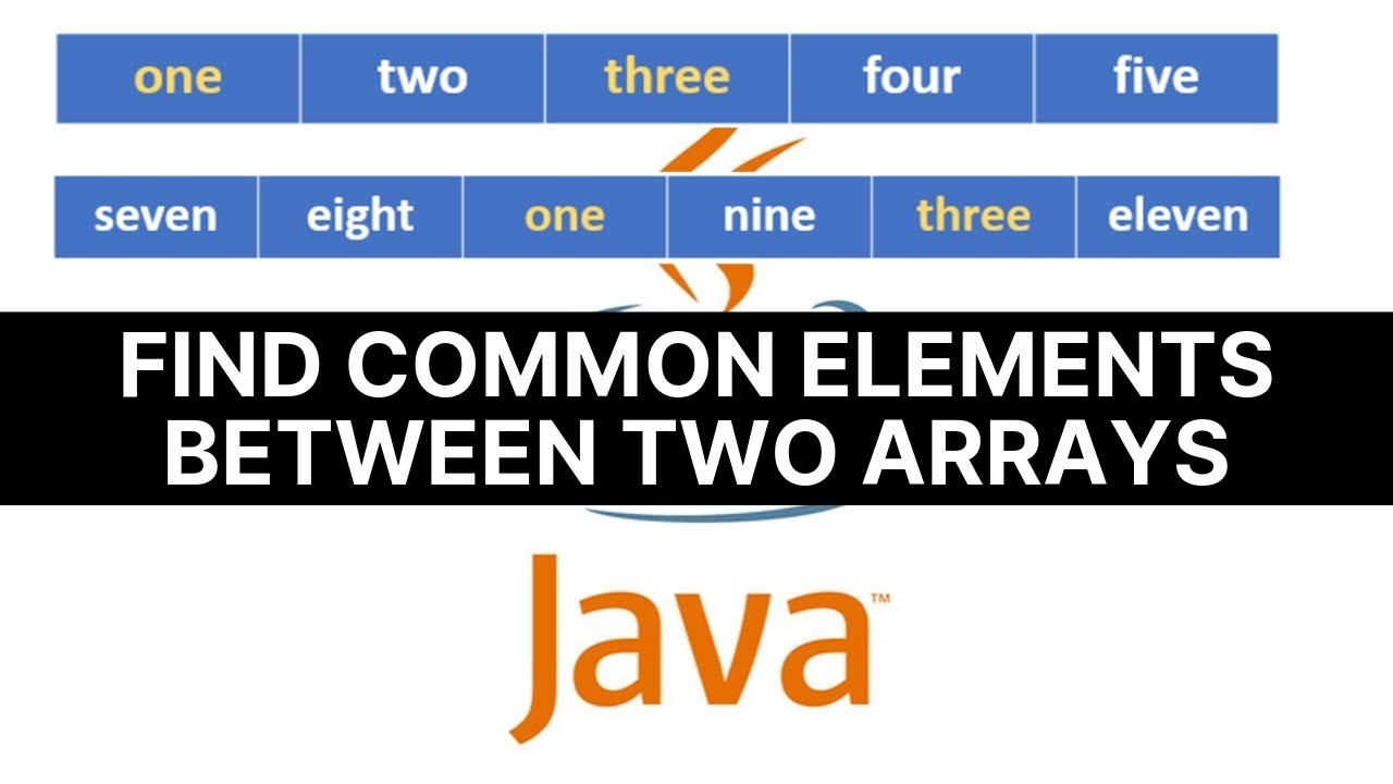 Interview #89: Java: Program to find common elements between two ... Interview #89: Java: Program to find common elements between two ...