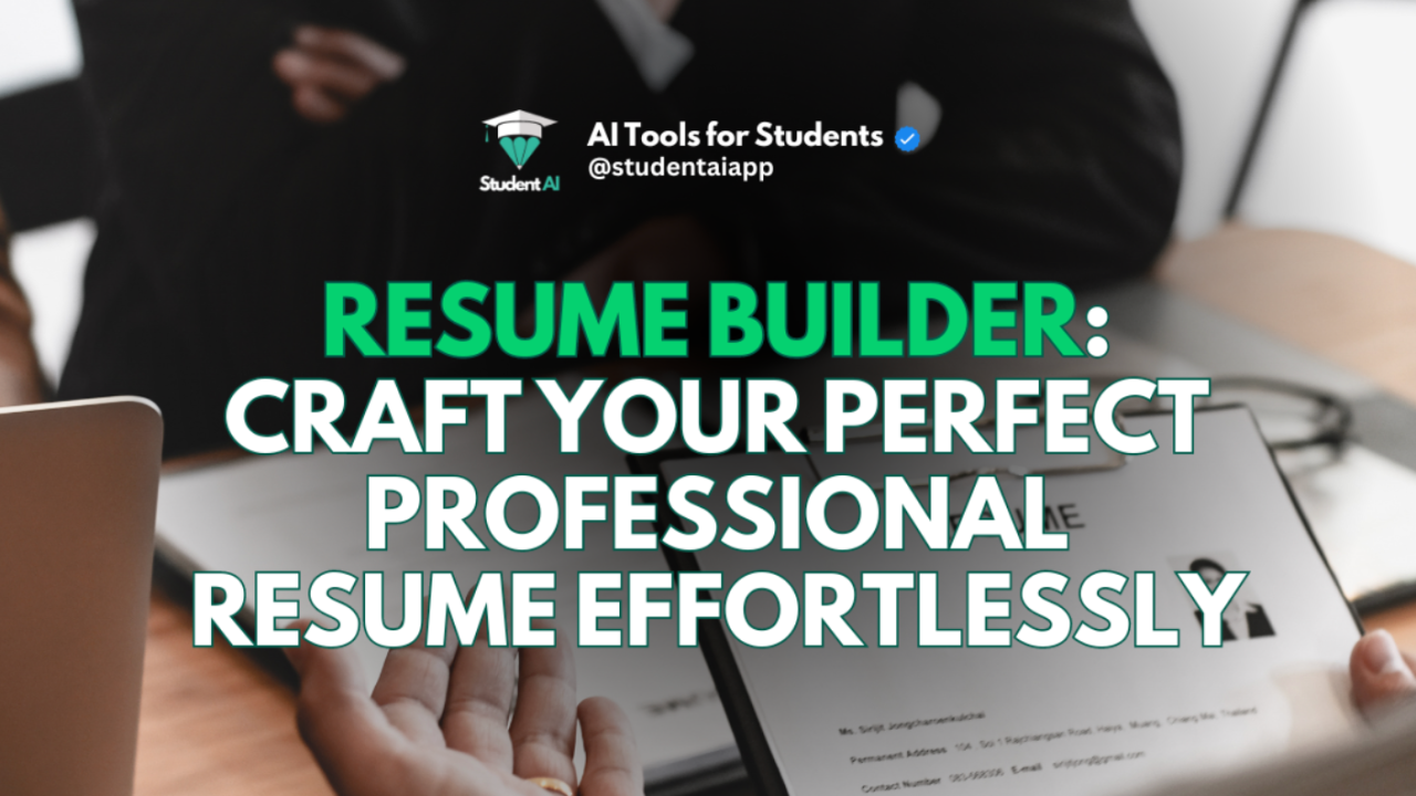 Resume Builder: Craft Your Perfect Professional Resume Effortlessly Resume Builder: Craft Your Perfect Professional Resume Effortlessly