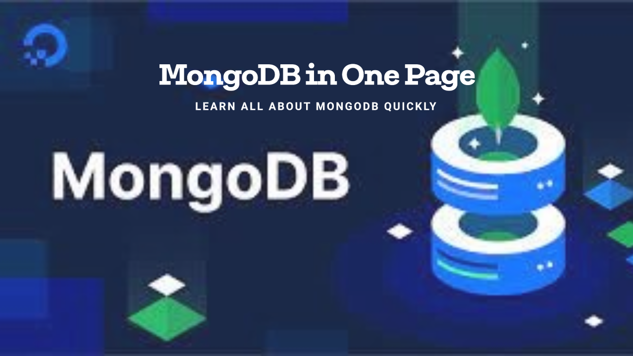LEARN MongoDB IN ONE PAGE | Smit PATEL LEARN MongoDB IN ONE PAGE | Smit PATEL