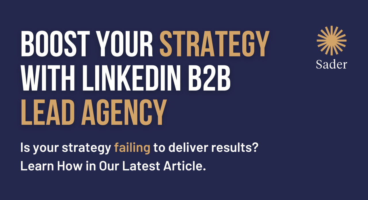 Revolutionise Your Strategy with a LinkedIn B2B Lead Generation Agency Revolutionise Your Strategy with a LinkedIn B2B Lead Generation Agency