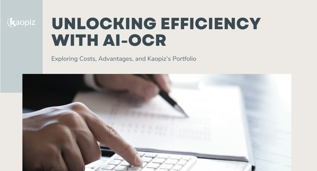 Efficiency with AI-OCR: Exploring Costs, Advantage Efficiency with AI-OCR: Exploring Costs, Advantage