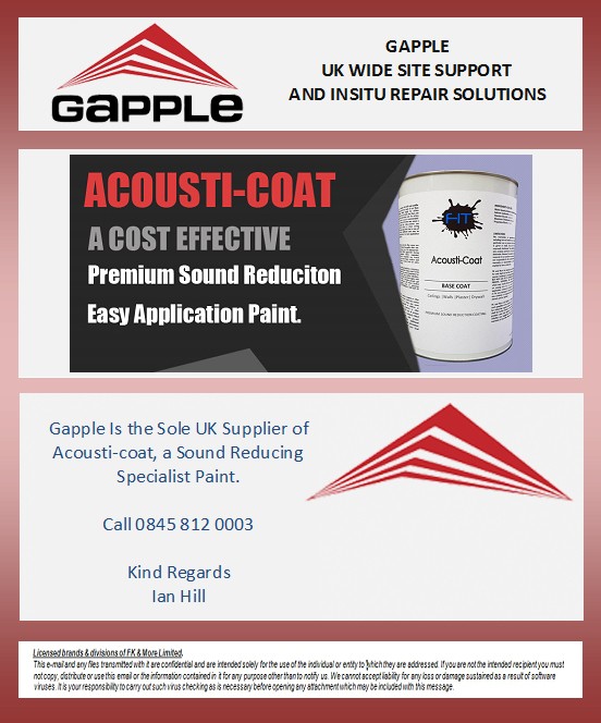 Sound Containment paint Sound Containment paint