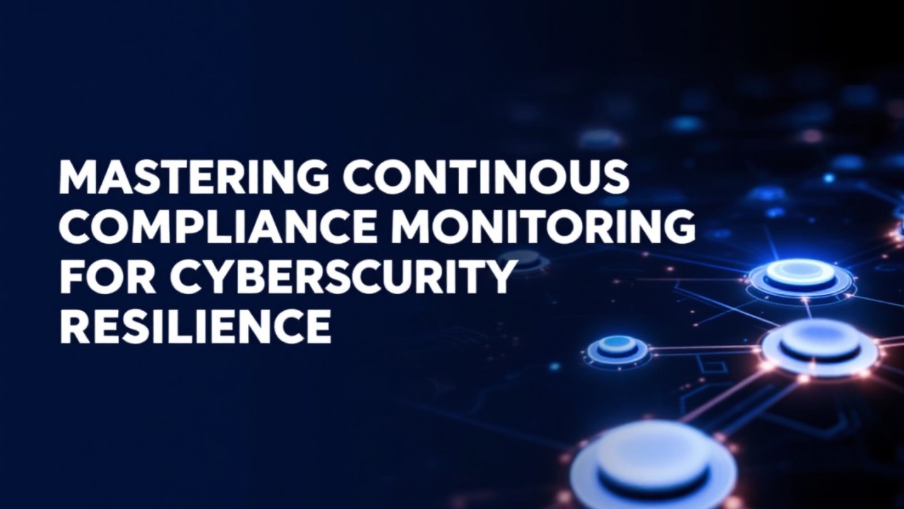 Mastering Continuous Compliance Monitoring for Cybersecurity Resilience Mastering Continuous Compliance Monitoring for Cybersecurity Resilience
