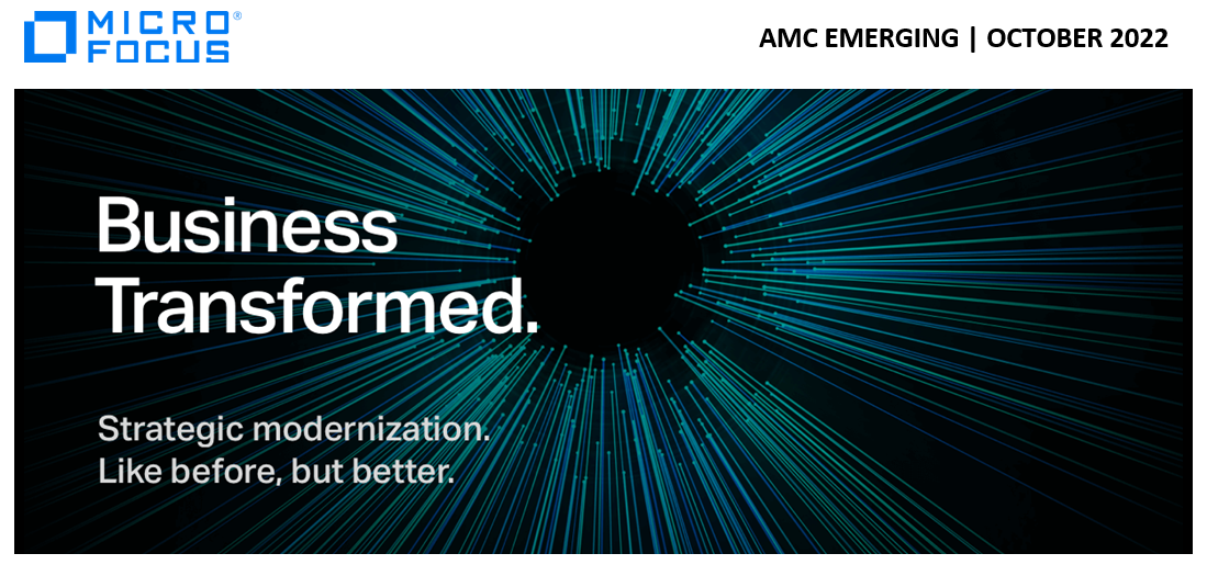 AMC Inform Q4 | Micro Focus Emerging AMC Inform Q4 | Micro Focus Emerging