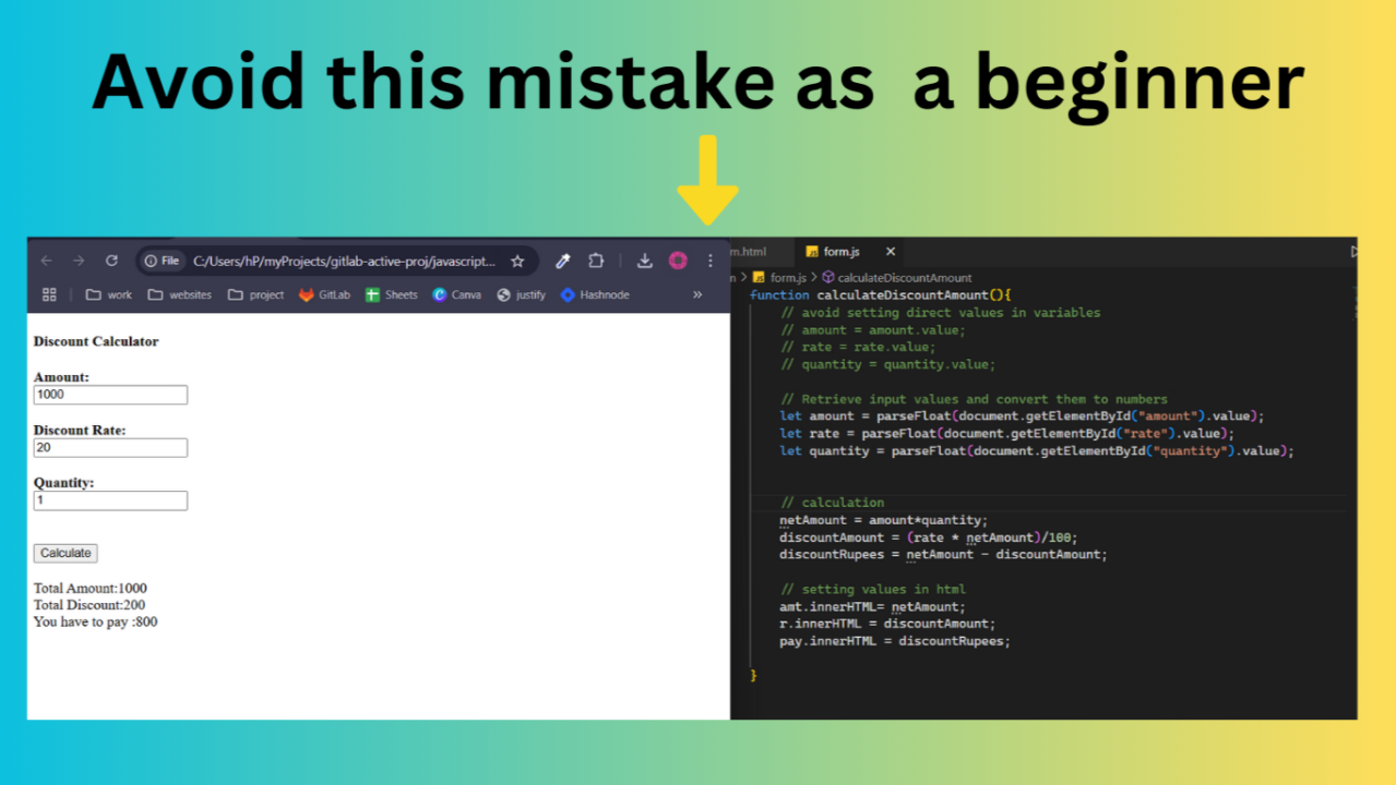 Avoiding Common Beginner Mistakes in JavaScript Calculations Avoiding Common Beginner Mistakes in JavaScript Calculations