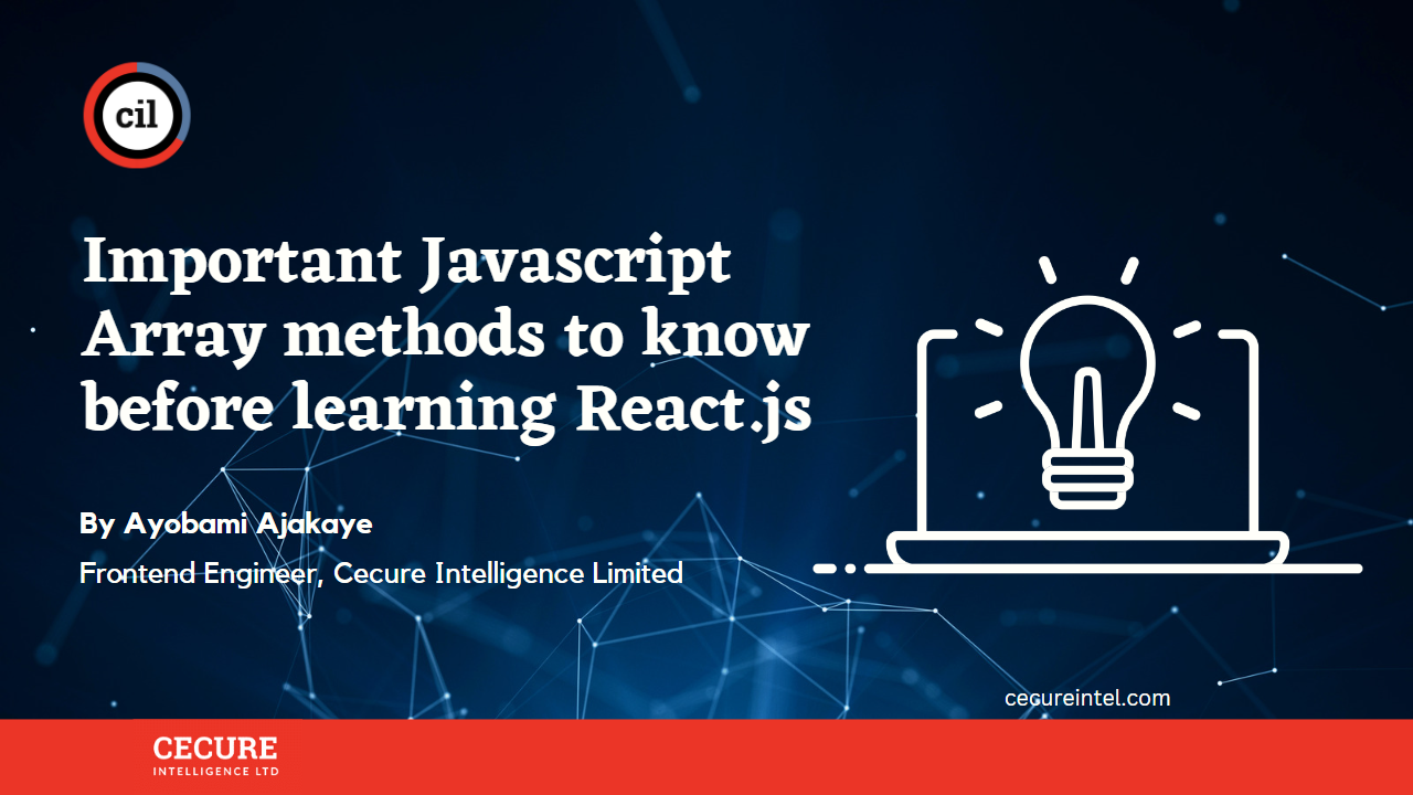 Important Javascript Array methods to know before learning React.js Important Javascript Array methods to know before learning React.js