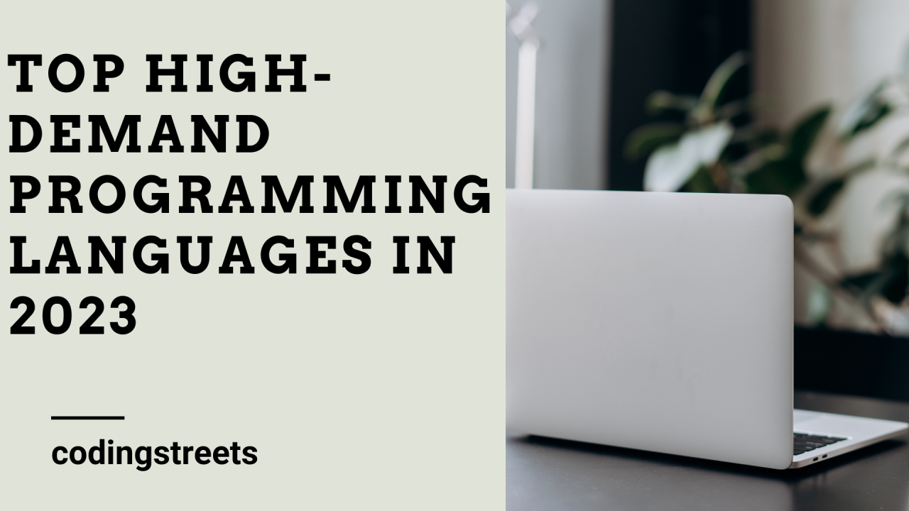 Top High-Demand Programming Languages in 2023 Top High-Demand Programming Languages in 2023
