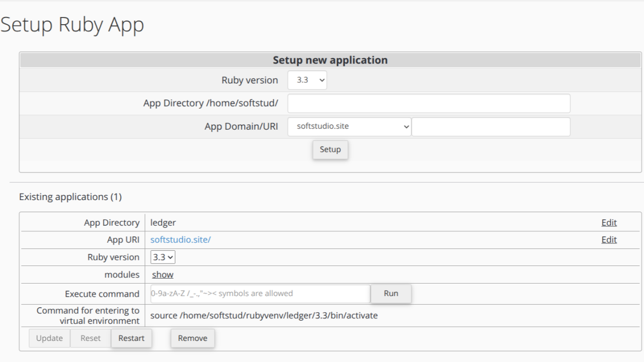 How to Deploy Your Ruby on Rails Application on cPanel Shared Hosting ... How to Deploy Your Ruby on Rails Application on cPanel Shared Hosting ...