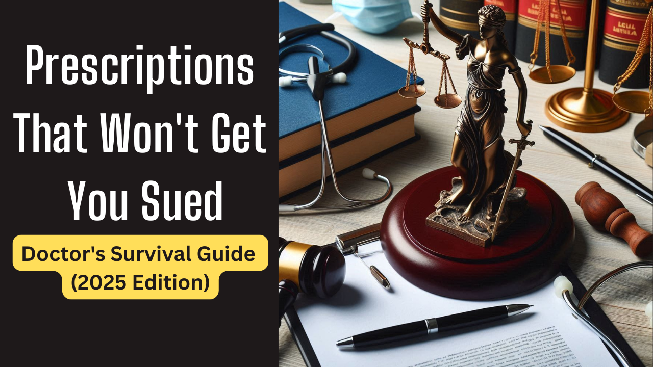 Prescriptions That Won't Get You Sued: A Doctor's Survival Guide (2025 ... Prescriptions That Won't Get You Sued: A Doctor's Survival Guide (2025 ...