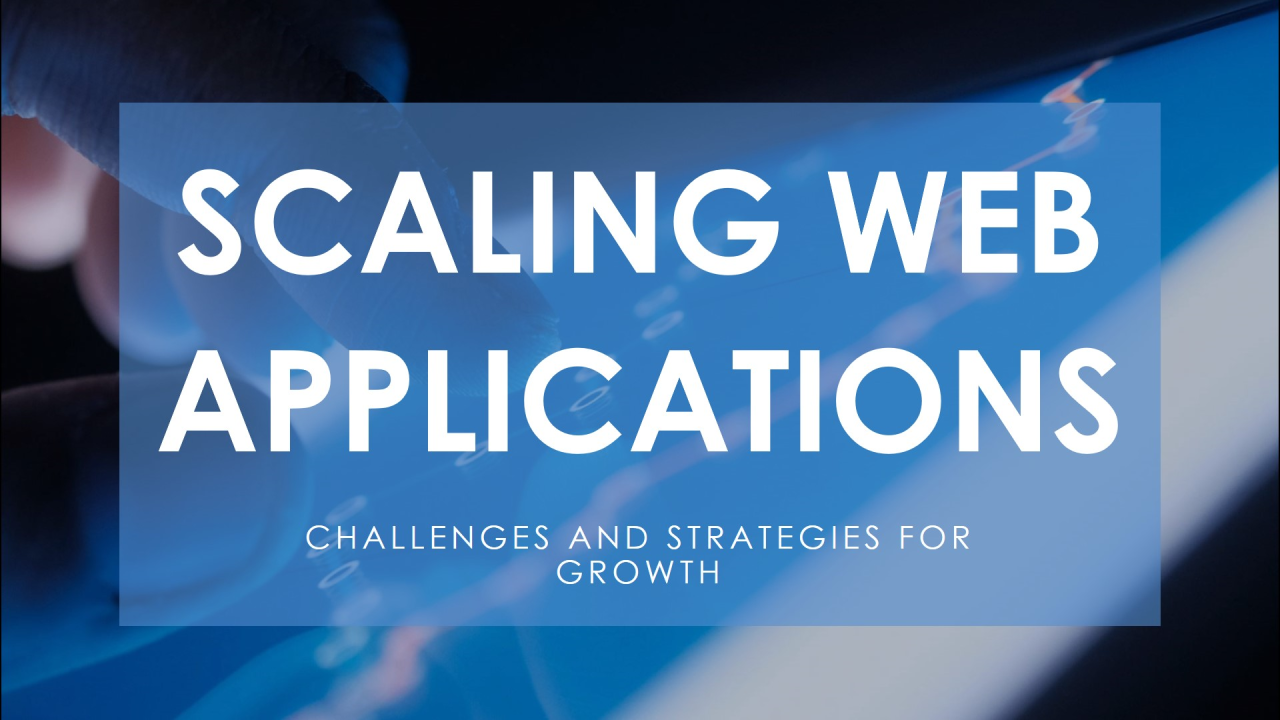 Scaling Web Applications: Challenges and Strategies for Growing User Bases Scaling Web Applications: Challenges and Strategies for Growing User Bases