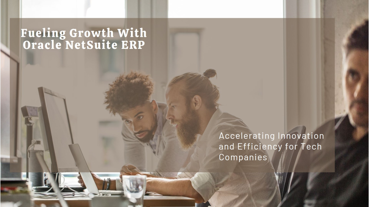Boost Growth & Efficiency with Oracle NetSuite ERP for IT Boost Growth & Efficiency with Oracle NetSuite ERP for IT