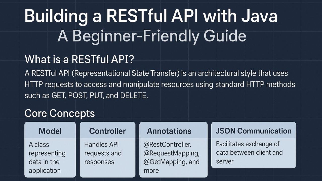 🔧 Building RESTful APIs with Java: A Beginner’s Guide to Backend Brilliance 🔧 Building RESTful APIs with Java: A Beginner’s Guide to Backend Brilliance