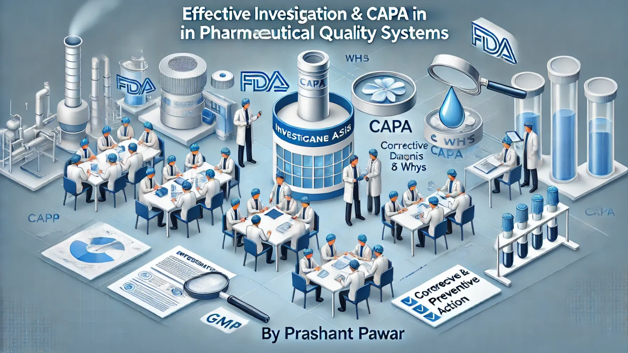 Effective Investigation & CAPA: Strengthening Pharmaceutical Quality ... Effective Investigation & CAPA: Strengthening Pharmaceutical Quality ...