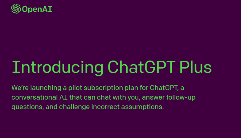 OpenAI unveils $20 monthly ChatGPT Plus plan | Junaid Ashraf Mianoor☑️ OpenAI unveils $20 monthly ChatGPT Plus plan | Junaid Ashraf Mianoor☑️