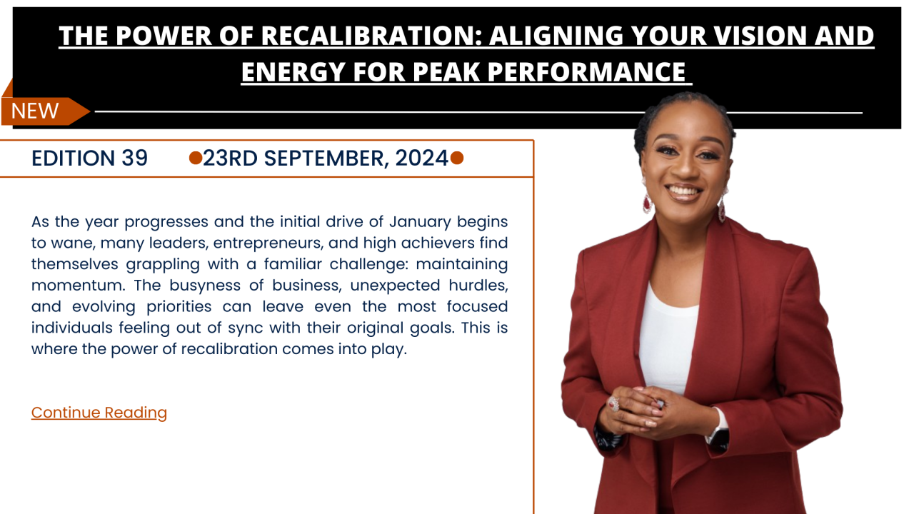 The Power of Recalibration: Aligning Your Vision and Energy for Peak ... The Power of Recalibration: Aligning Your Vision and Energy for Peak ...