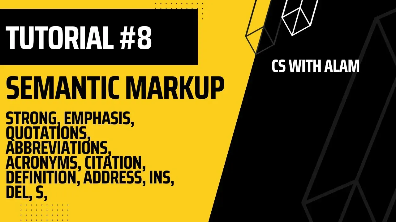 Semantic Markup in HTML Semantic Markup in HTML