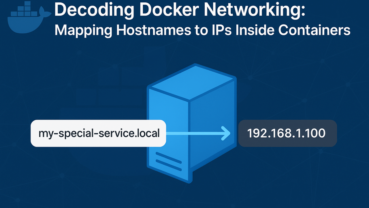 Decoding Docker Networking: Mapping Hostnames to IPs Inside Containers Decoding Docker Networking: Mapping Hostnames to IPs Inside Containers