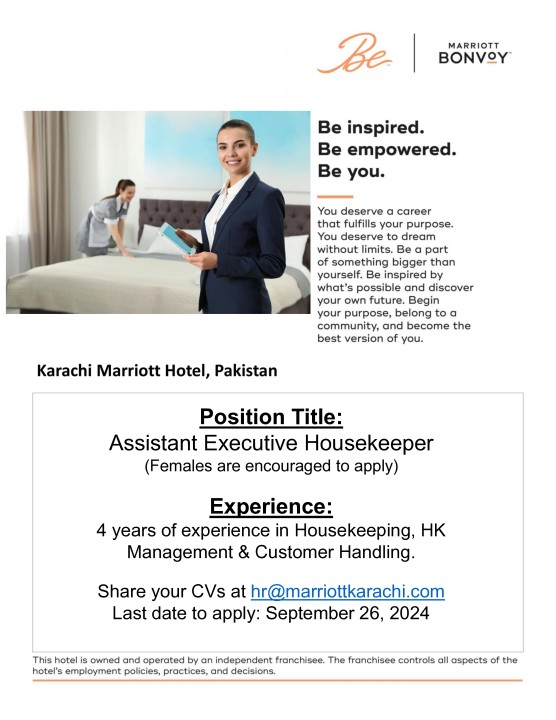 Assistant Executive Housekeeper Assistant Executive Housekeeper