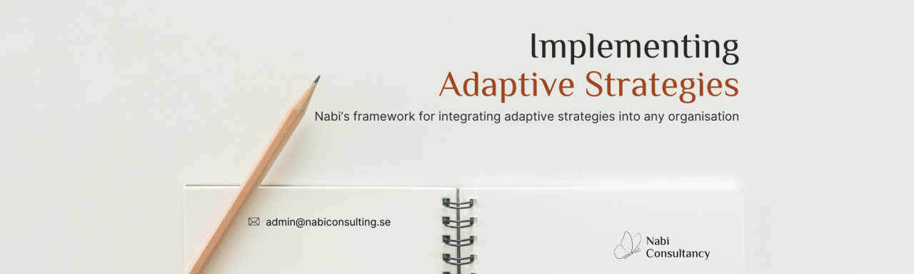 Implementing Adaptive Strategies Implementing Adaptive Strategies