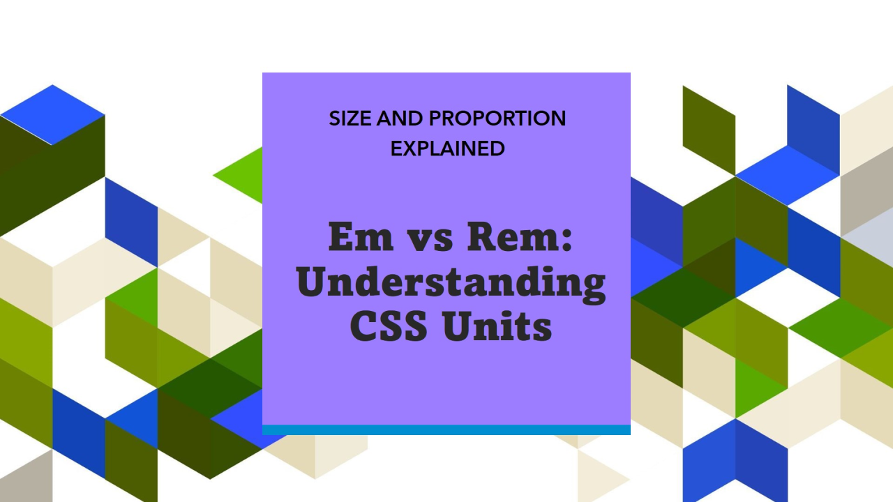 🔍 CSS Deep Dive: Understanding 'em' and 'rem' Units 🔍 CSS Deep Dive: Understanding 'em' and 'rem' Units