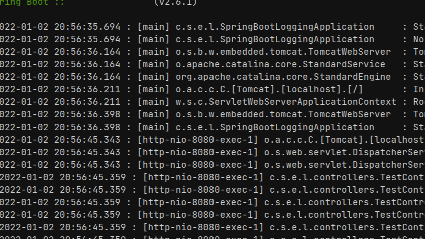 Logging in Springboot Logging in Springboot