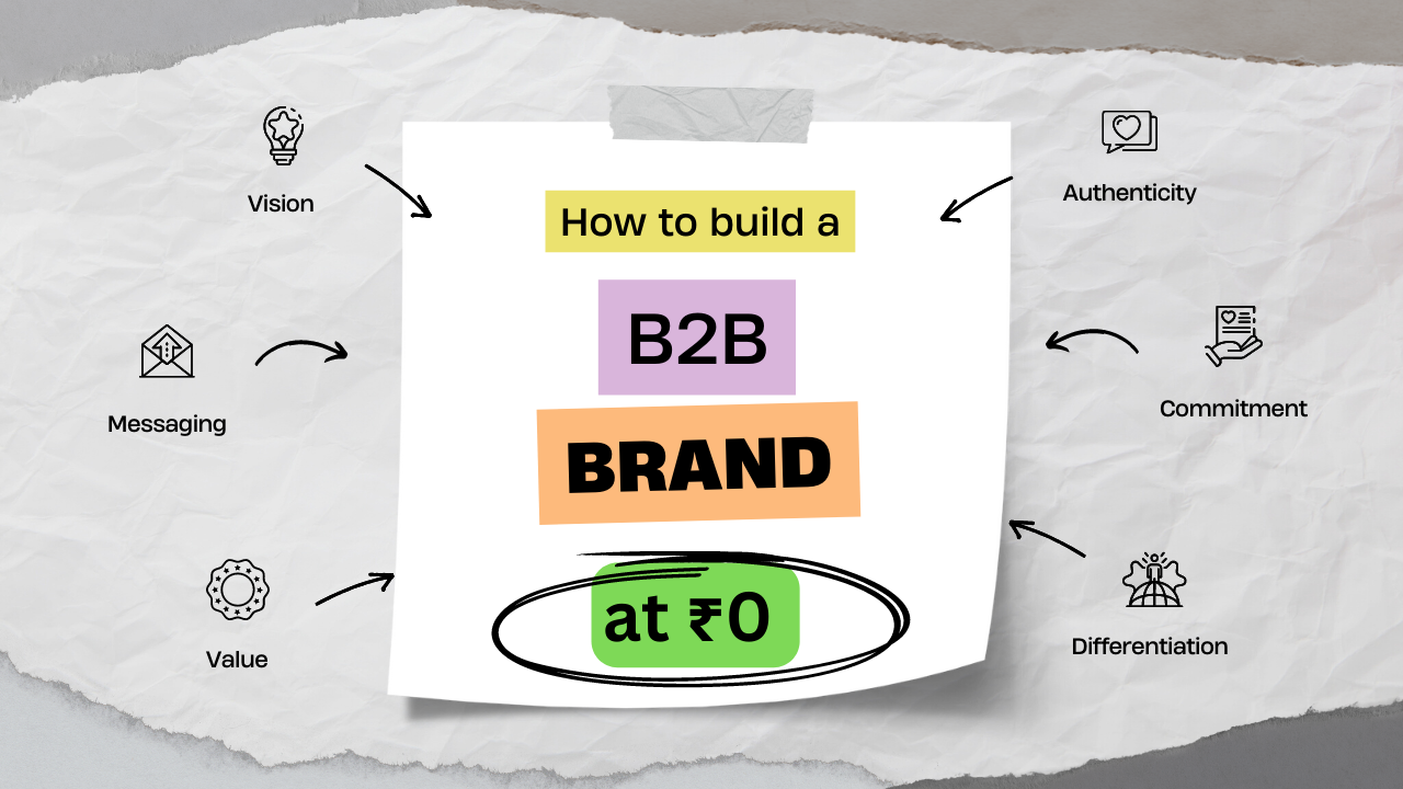 How to build a B2B brand at ₹0? How to build a B2B brand at ₹0?