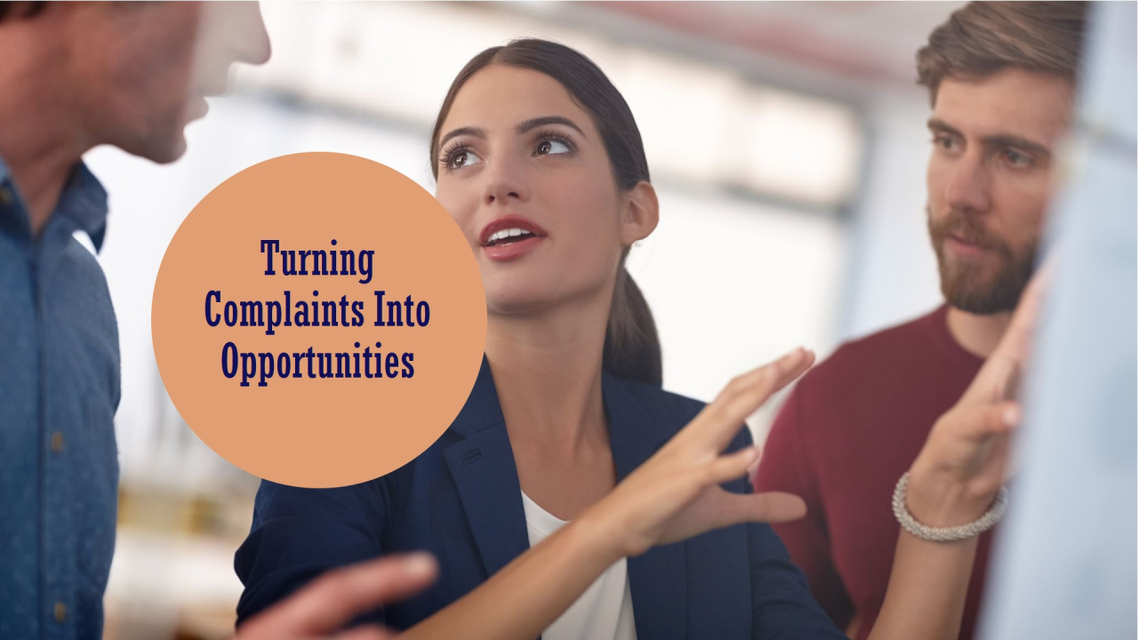 Handling Complaints: Turning Issues into Opportunities. Handling Complaints: Turning Issues into Opportunities.