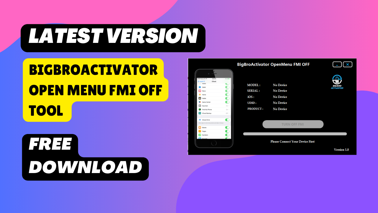 BigBroActivator Open Menu FMI Off Tool BigBroActivator Open Menu FMI Off Tool