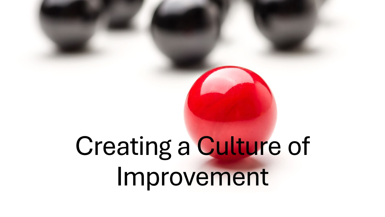 Identifying Lessons Learned: Creating a Culture of Improvement Identifying Lessons Learned: Creating a Culture of Improvement