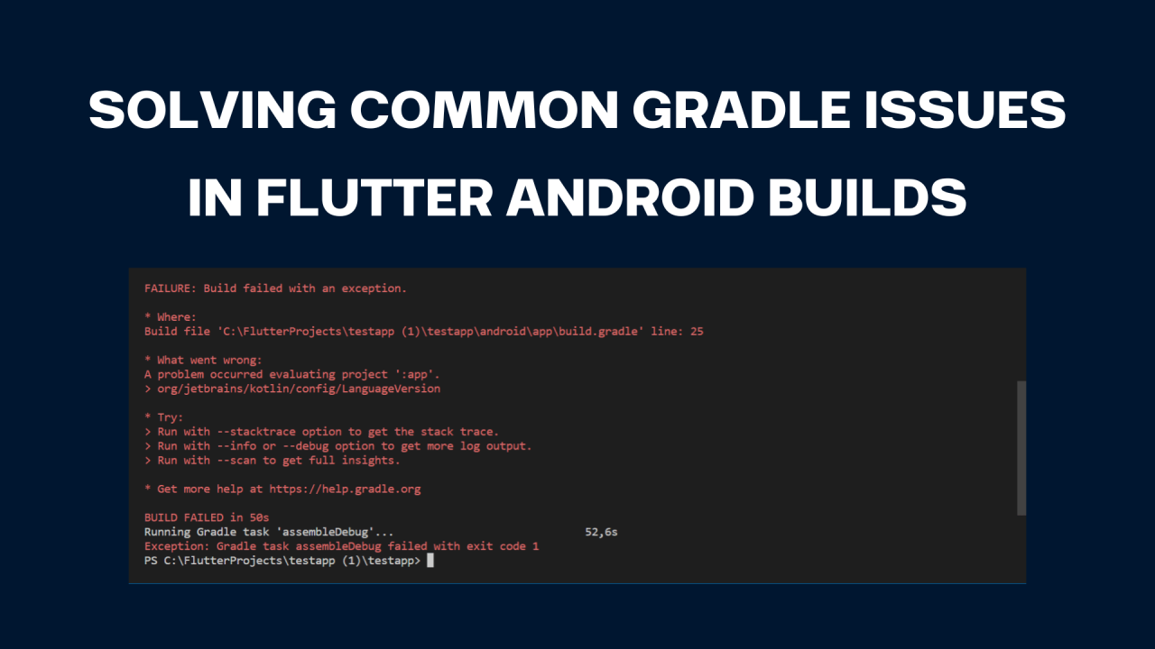 Solving Common Gradle Issues in Flutter Android Builds | Ali Asghar Solving Common Gradle Issues in Flutter Android Builds | Ali Asghar
