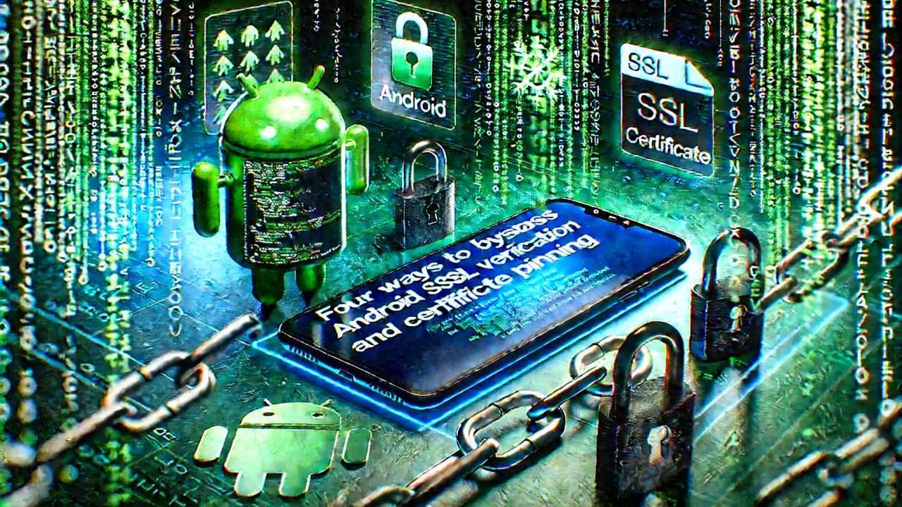 Four ways to bypass Android SSL Verification and Certificate Pinning Four ways to bypass Android SSL Verification and Certificate Pinning