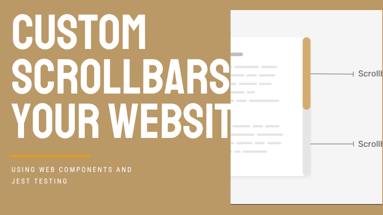 Creating Custom Scrollbars for Your Website Using Web Components ... Creating Custom Scrollbars for Your Website Using Web Components ...